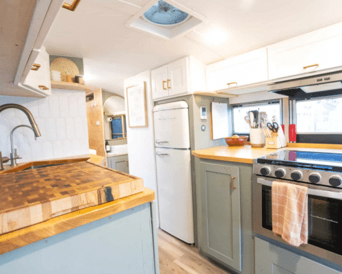 Best Skoolie Kitchen Design Ideas & Layouts - Skoolie Livin