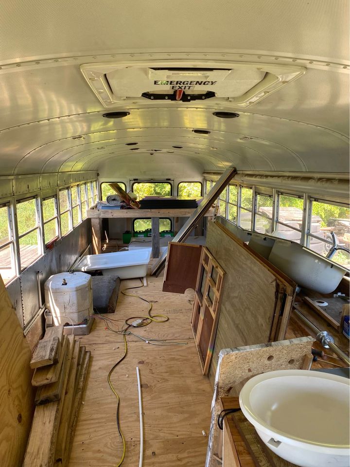 2007 Blue Bird Started Conversion - Skoolie Livin | School Bus ...