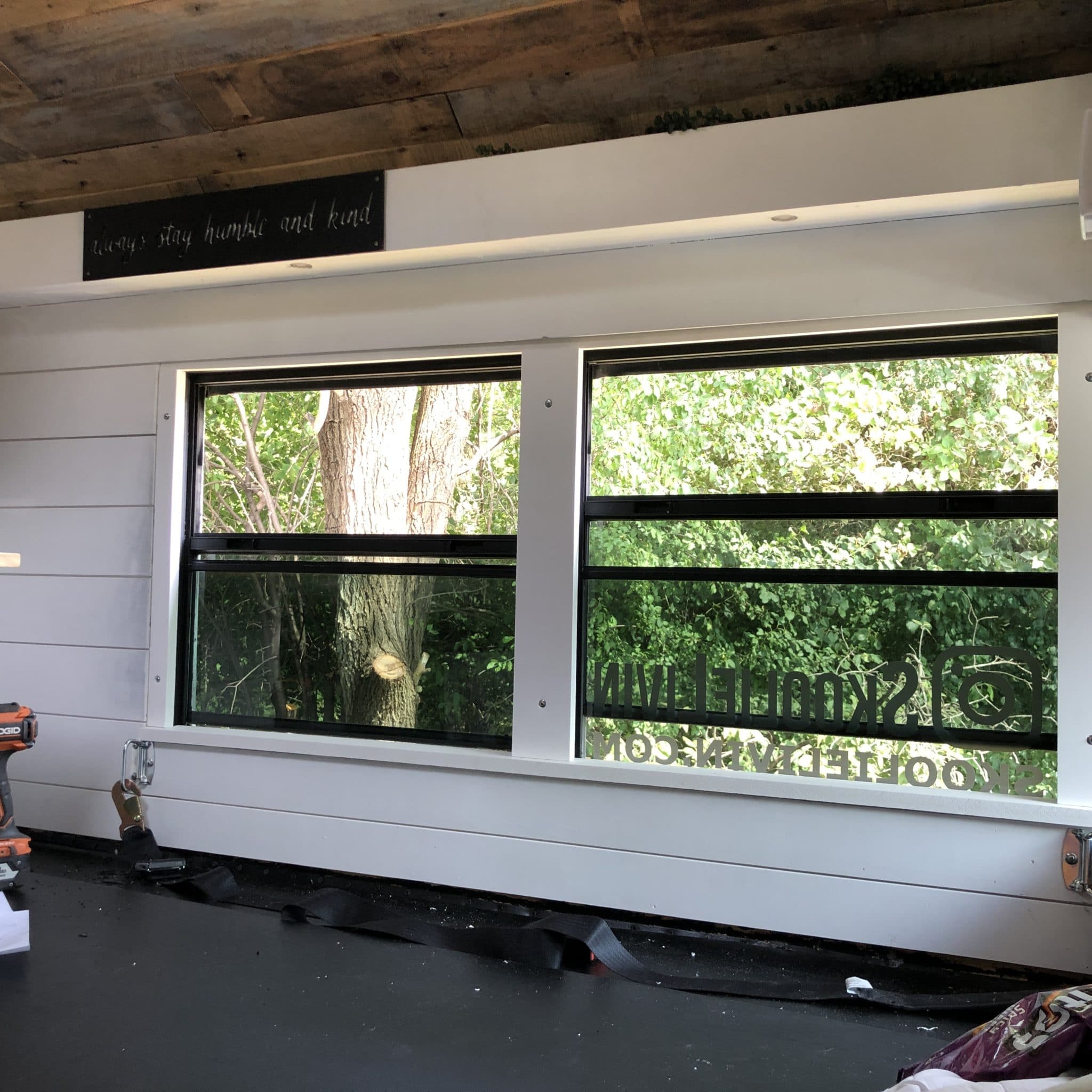 DIY Skoolie Double-Pane School Bus Window (Stop Draft & Condensation)