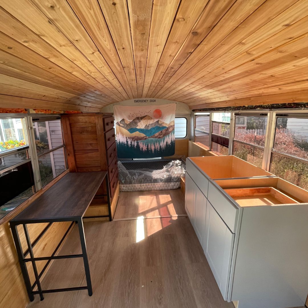 2006 GMC Short Bus Partial Conversion - Skoolie Livin | School Bus ...