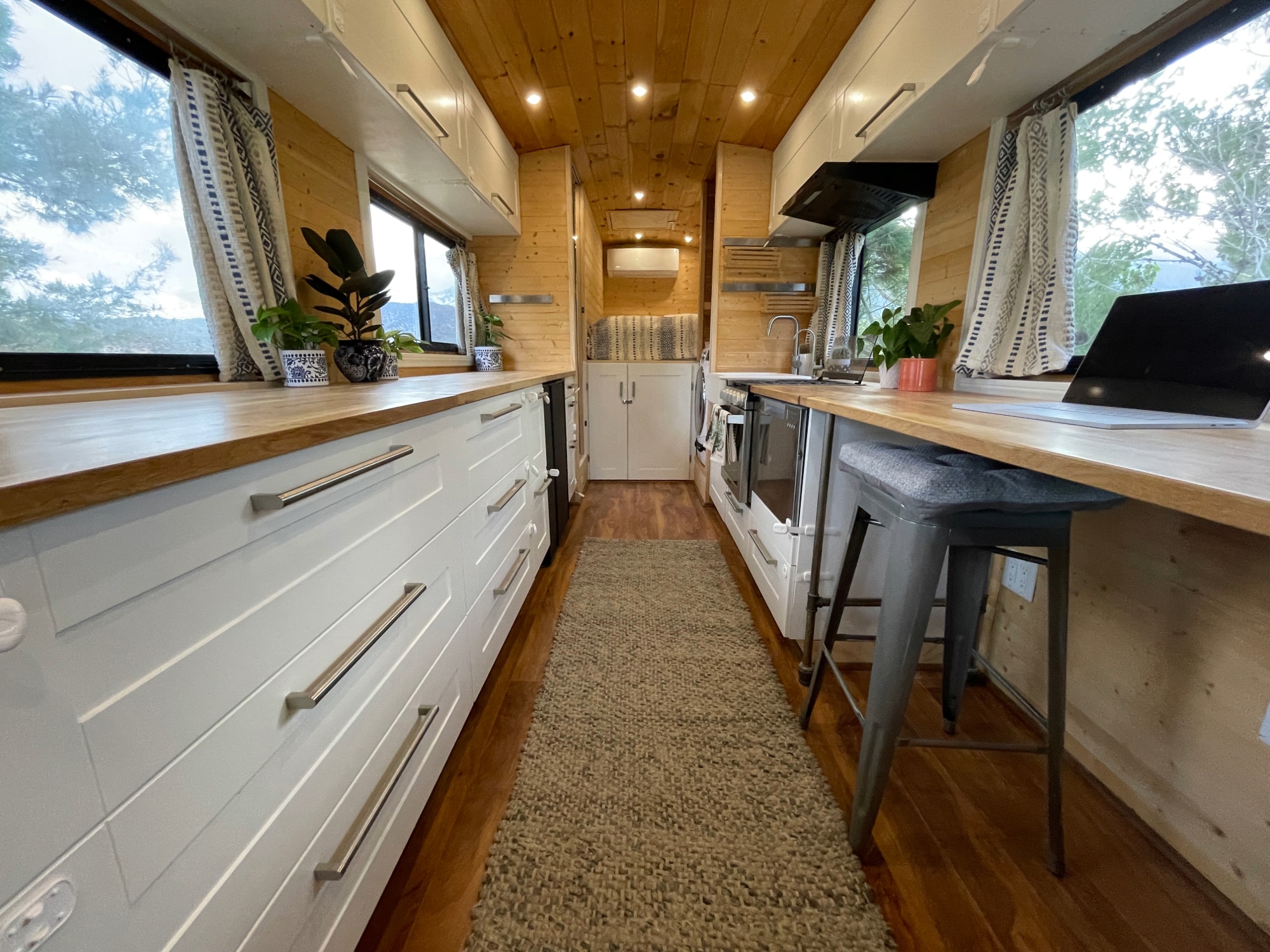 2000 Blue Bird AA Beautiful Luxury 4 Season Raised-Roof Skoolie ...